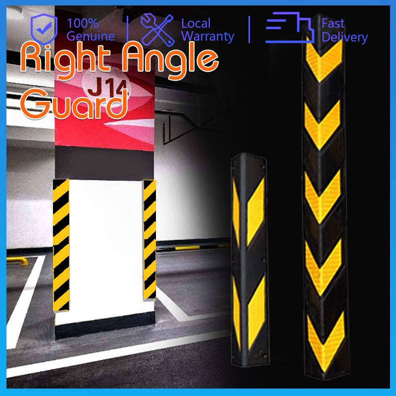 【Local shipment】WALL RUBBER CORNER GUARD PROTECTOR WITH REFLECTIVE FOR ...