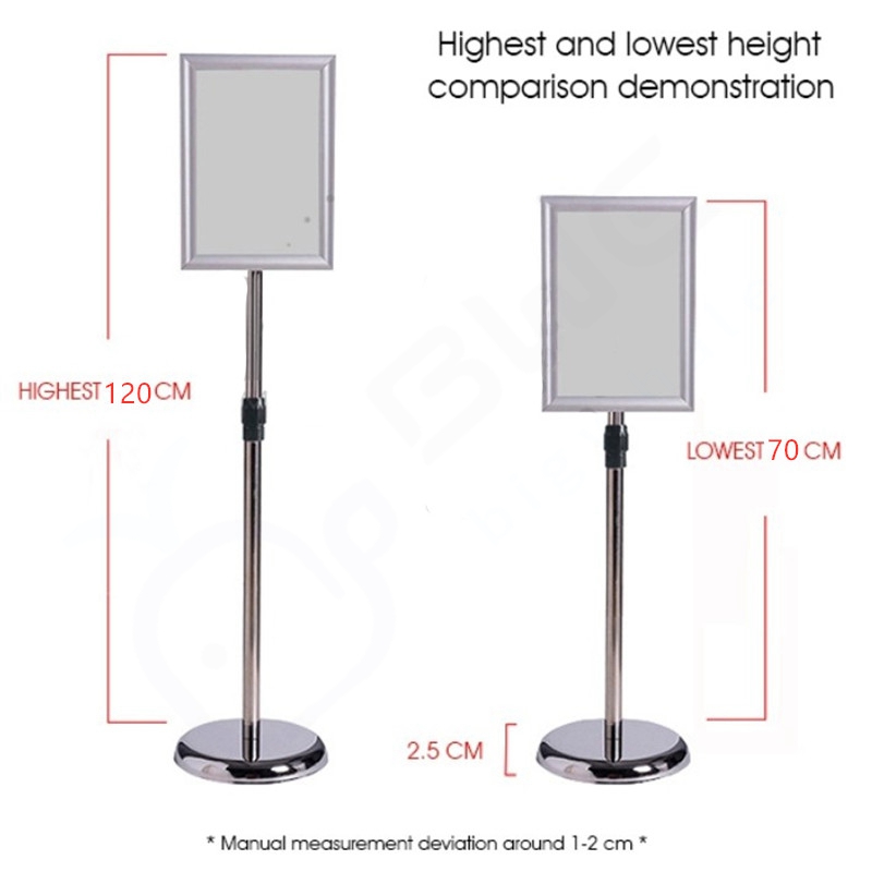 【BWE】A3/A4 Adjustable Height Sign board Stand Poster Display Sign Stand ...