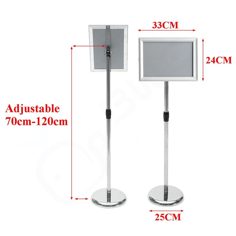 【Local delivery】A4 Display Stand Adjustable Height Round Corner sign ...