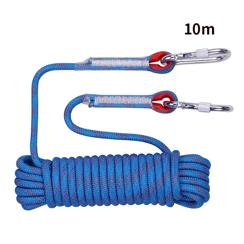 BWE*Static Utility Rope Free 2 Carabiners For Outdoor Activities ...