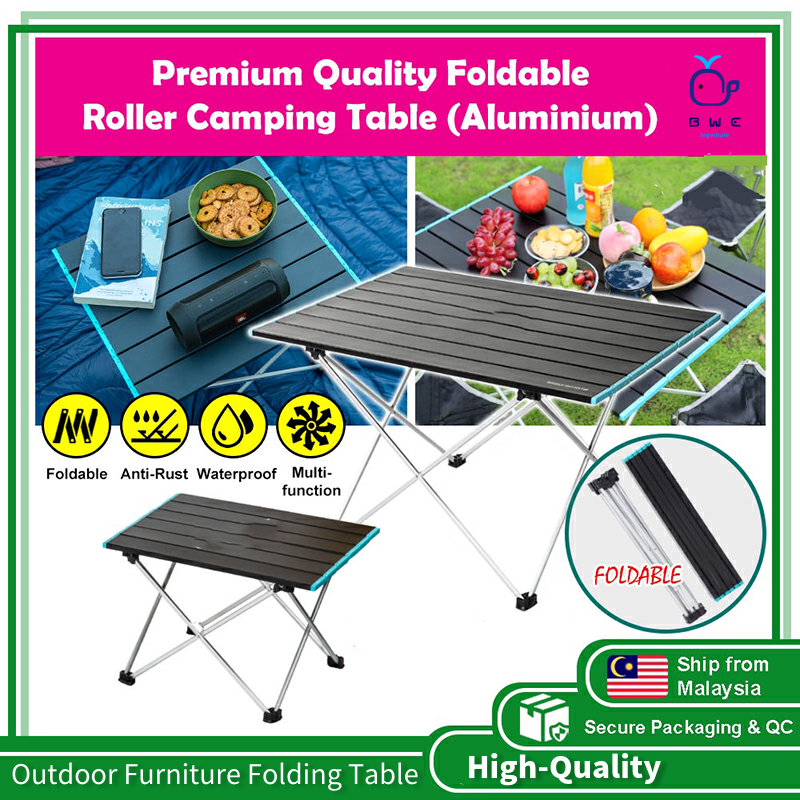 BWE* Foldable Camping Table Light Weight Aluminum Folding Tables Egg ...