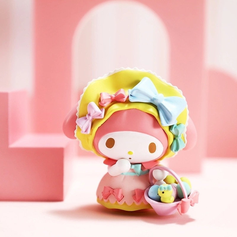 5.8cm Anime My Melody Figure Flower Basket Cartoon Q Version Cake ...