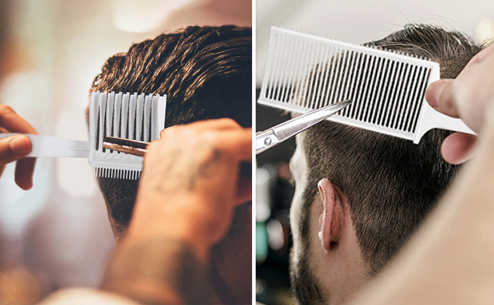 4 Pieces Barber Fade Combs Curved Barber Comb for Men Professional ...