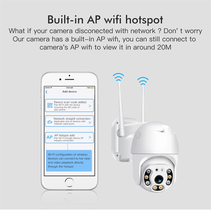 【Fast shipping】 OUTDOOR CCTV WP WATERPROOF 5MP WIFI IP CAMERA TRACKING ...