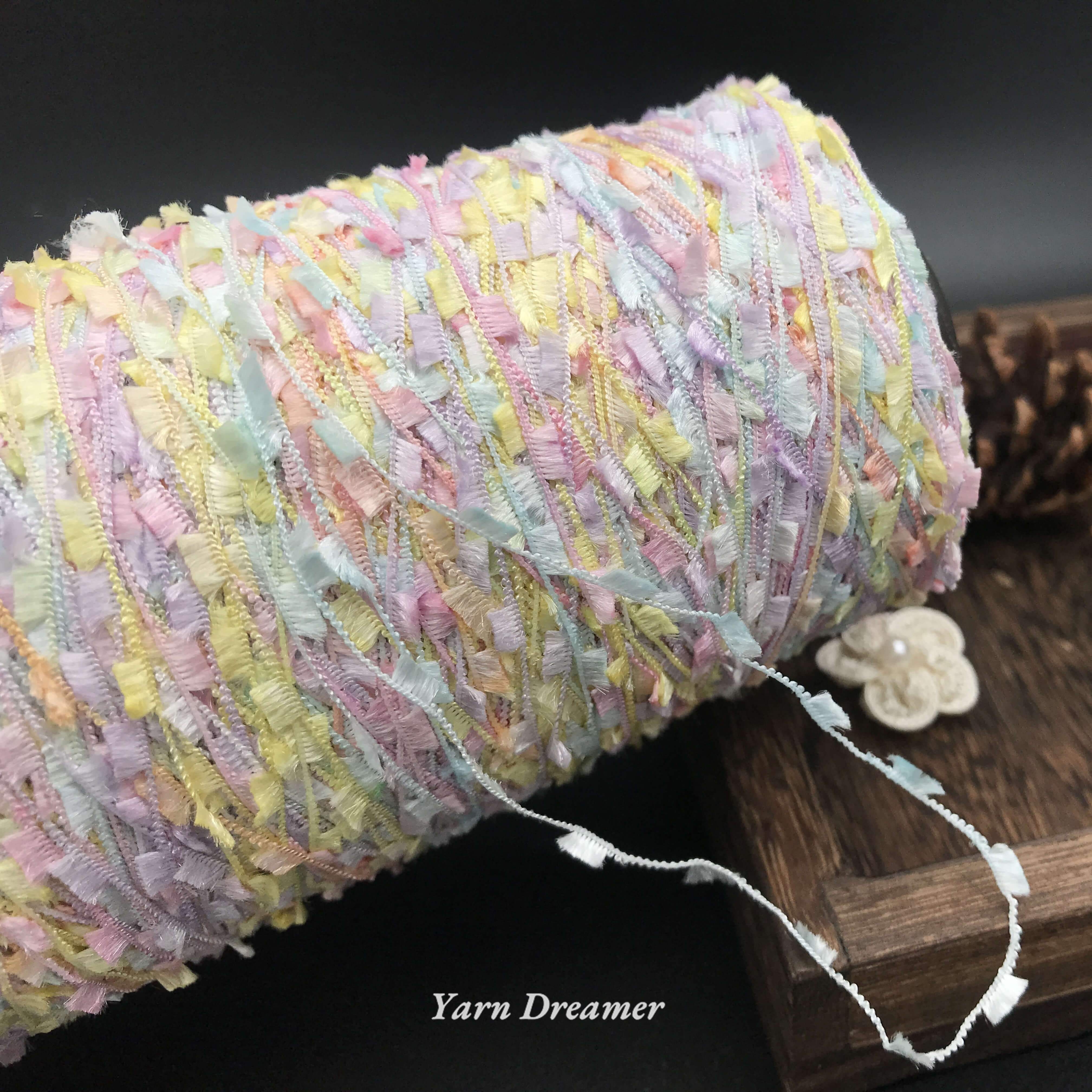 Space Dyed Gradient Toothbrush Yarn Fancy Wool yarn DIY Crochet Yarn ...