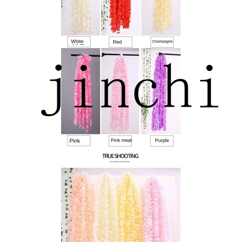 1 meter flower string ceiling decoration, peony flower string wedding ...