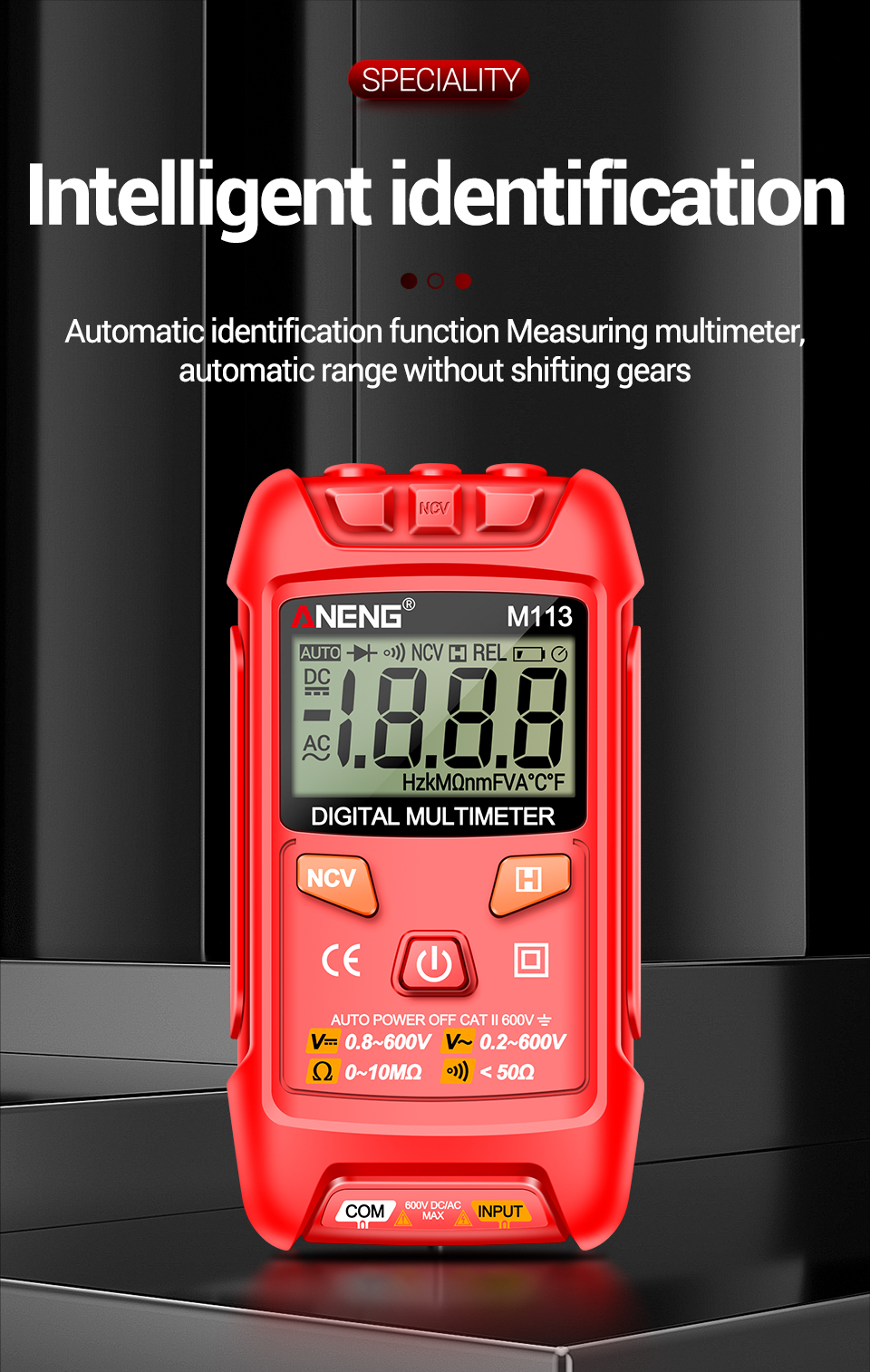 ANENG M113 Pocket Portable Multímetro Tester 1999 Counts Mini ...