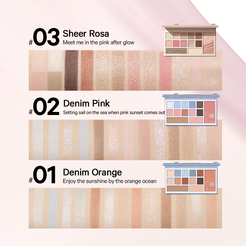 Perfect Diary Denim Series Eyeshadow Palette Contour Palette ...