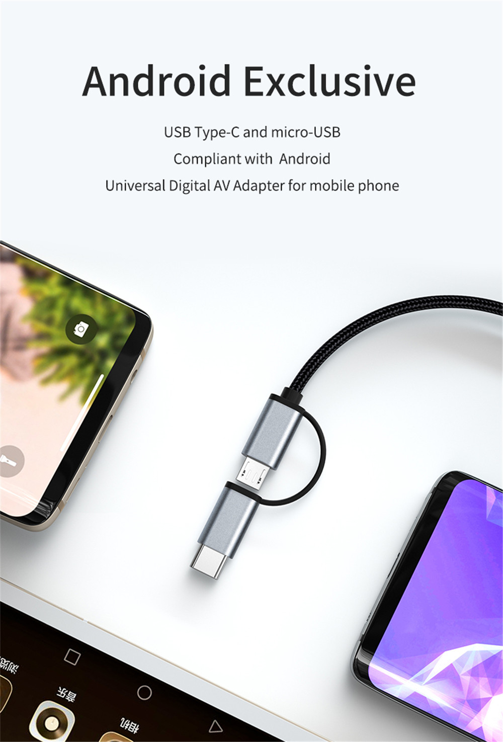 LD39 MHL Android to TV HDMI Cable for Android Phone Tablet to TV 1080P ...