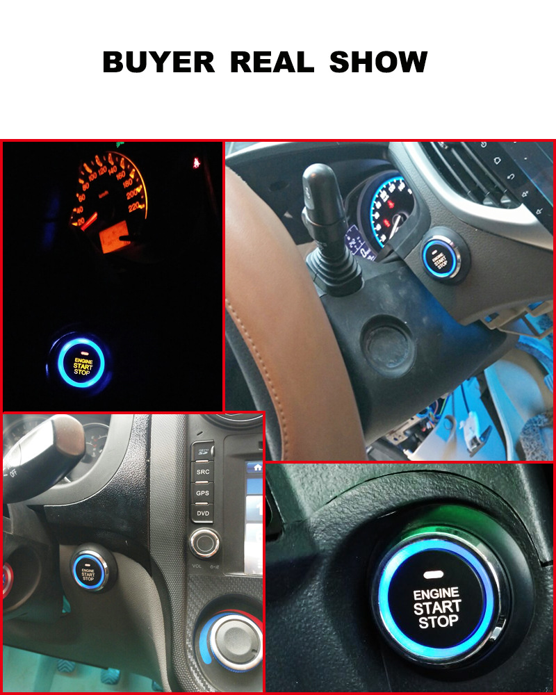 Mobile Phone Remote Control Start Car Autostart Engine One Button Start ...