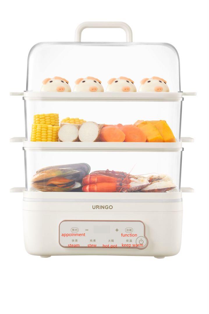 URINGO Electric Steamer Multifunctional Breakfast Cooker Appointment ...