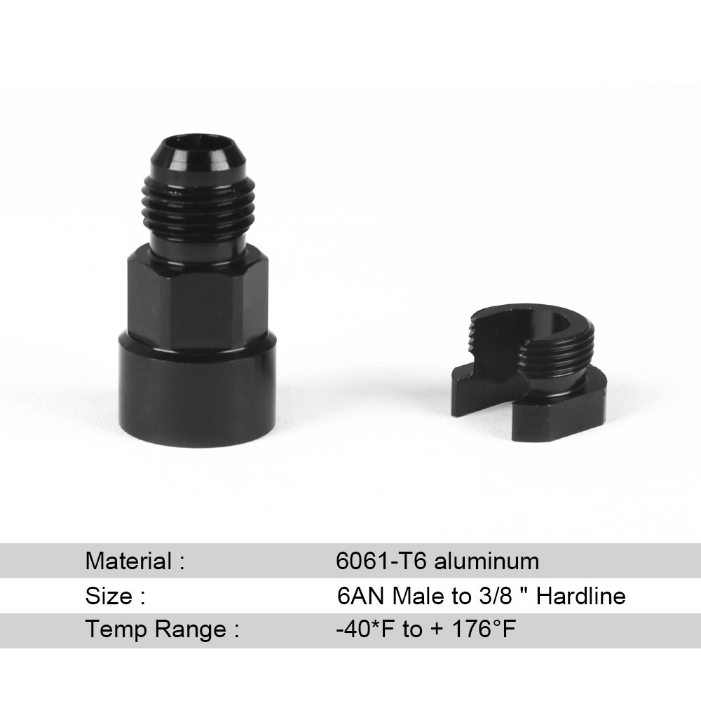 Car Oil Fuel Line EFI Adapter Fitting 6AN AN6 AN-6 Male to 3/8" 5/16 ...