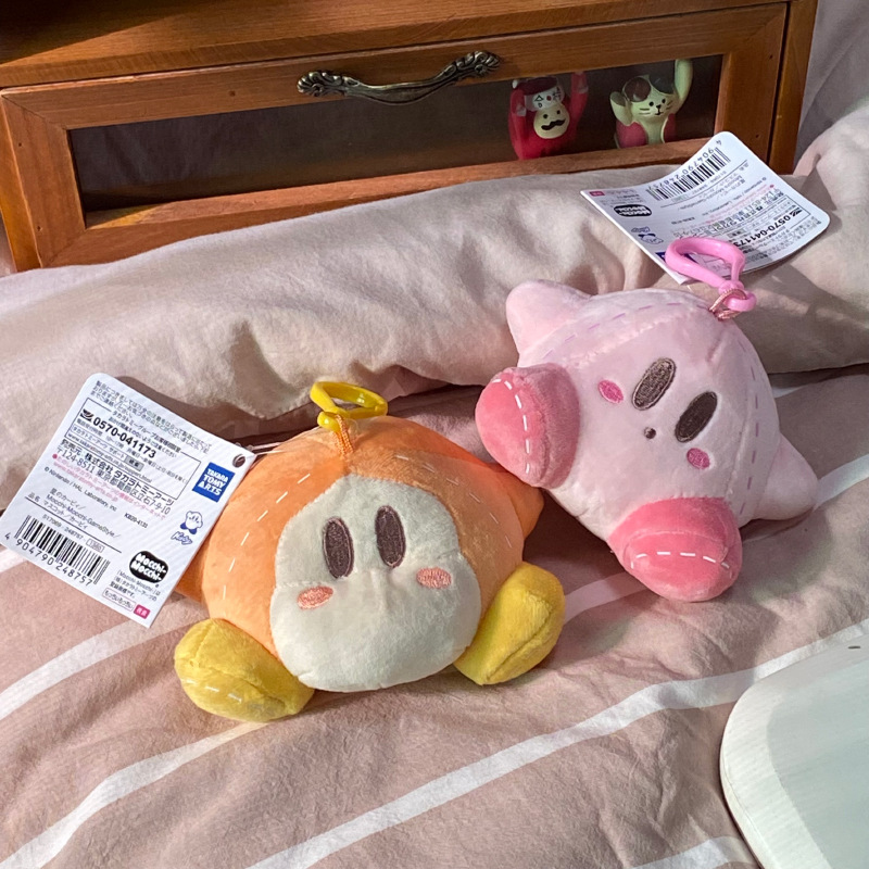10cm Nintendo Kawaii Kirby Plush Toys Cartoon School Bag Pendants Key ...