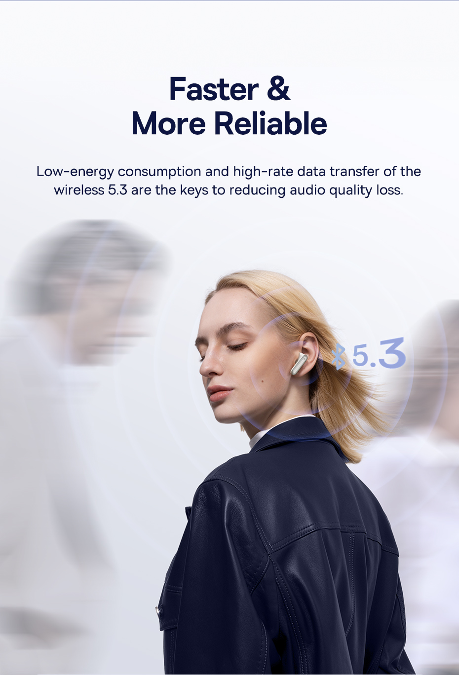 Baseus Bowie E5 Wireless Earphones Bluetooth 5.3 Earbuds PEEK+PU Diaphragm With 25h Playtime & 2 ...