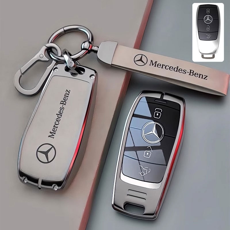 Mercedes Benz Alloy Key Case Benz C-Class E-Class S-Class A-Class W205 ...