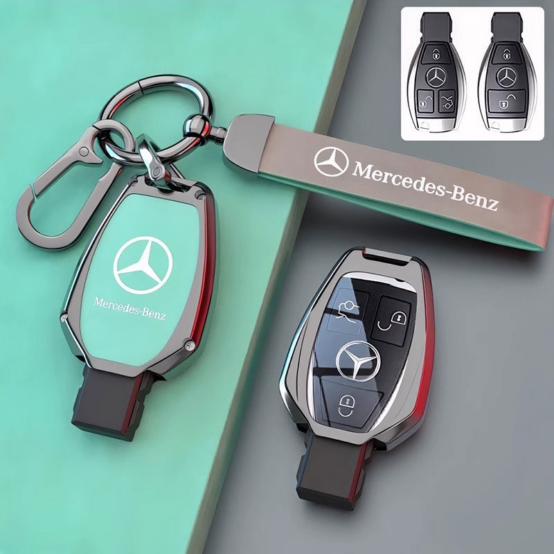 Mercedes Benz Alloy Key Case Benz C-Class E-Class S-Class A-Class W205 ...