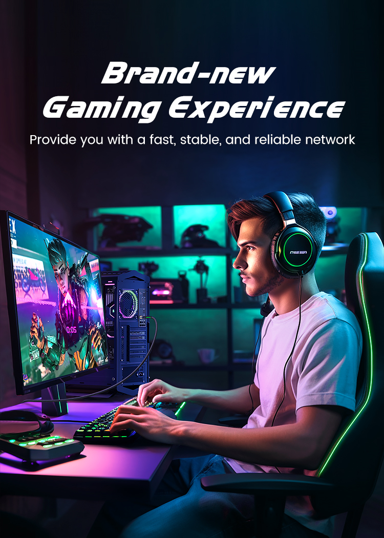 UGREEN Cat8 40Gbps Gaming Ethernet Cable 2000mhz RJ45 Nylon Braided ...