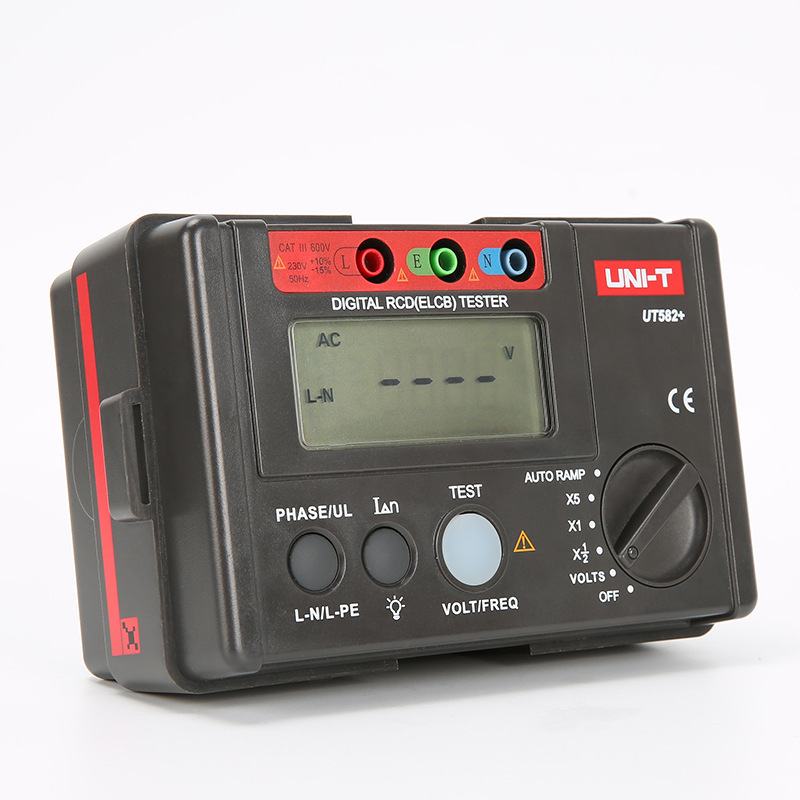 UNI-T UT582+ Digital RCD (ELCB) Tester AUTO RAMP Leakage Circuit ...