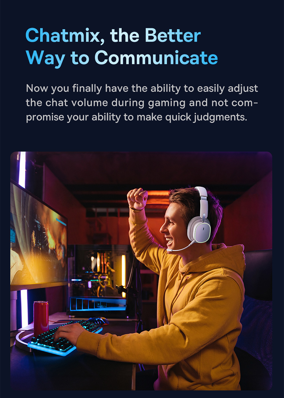 Baseus AeQur GH02 Gaming Wireless Headphones High Quality Sound 4 ...