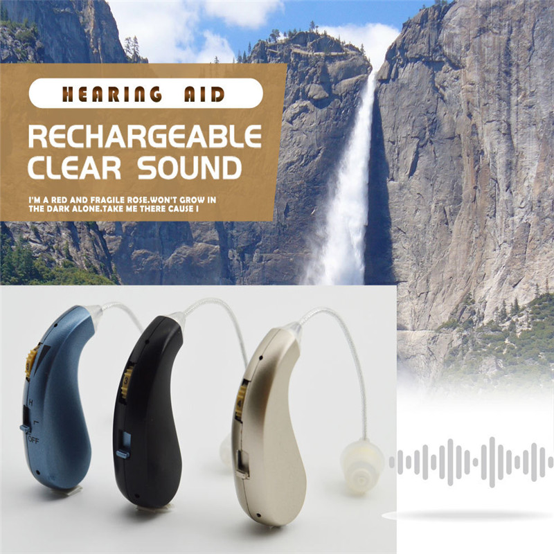 Rechargeable Battery Hearing Aids Hearing Aid Behind Ear Clear Sound ...