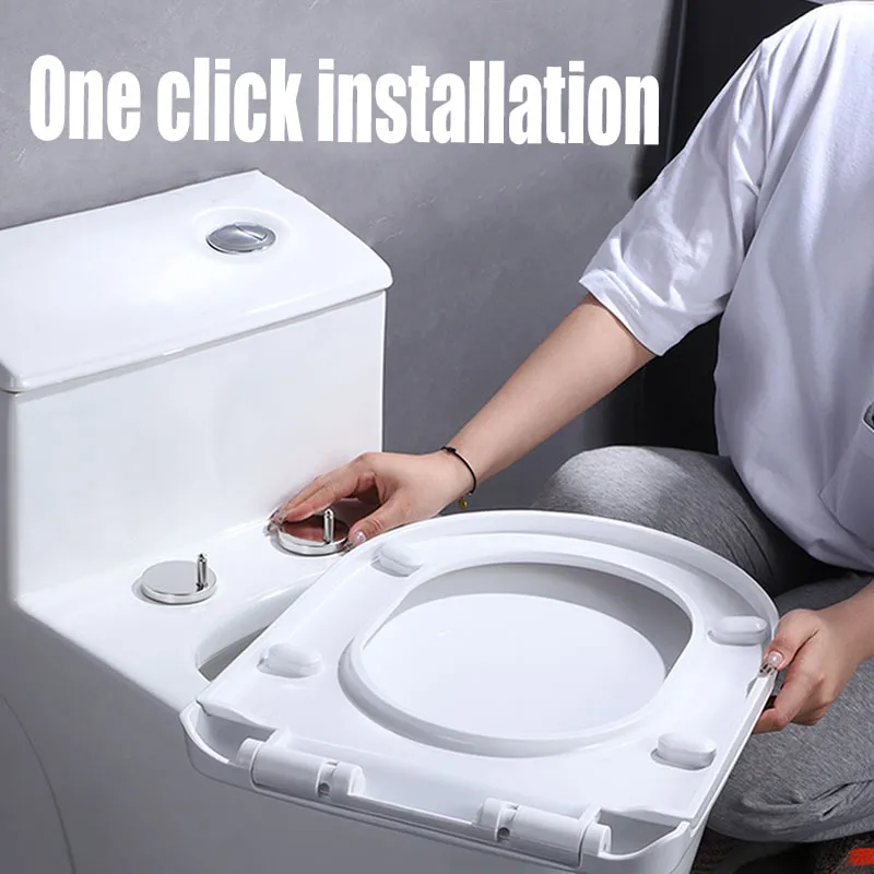 Local shipment 】100% Original Toilet Seat Toilet Cover Replacement With Slow Close U/V/O Type ...