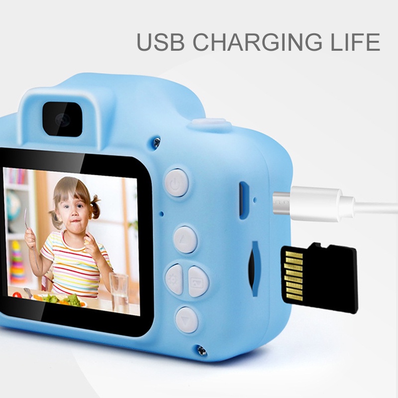 Kids Mini Cartoon Cat Dual Camera Instant Digital Camera New Year ...