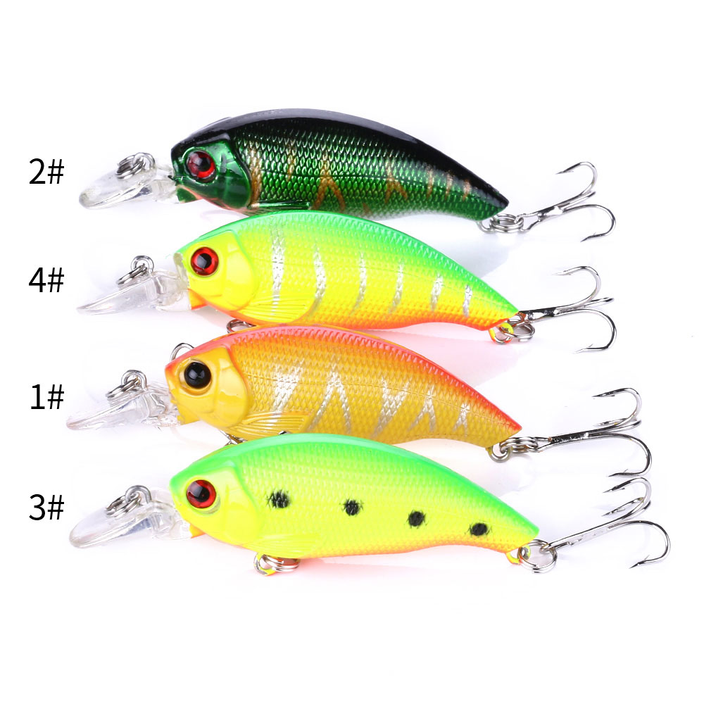 HENGJIA 1Pcs 3D Eyes Plastic Minnow Fishing Lures 7.5cm 8.3g Jig ...