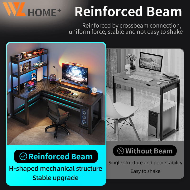 Gaming Table L Shape Table Meja Gaming High Quality Home Office Table ...