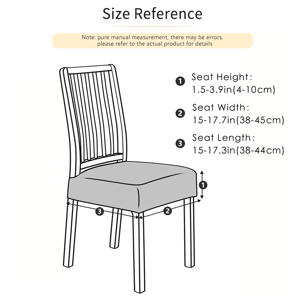 FORCHEER Waterproof Dining Chair Seat Cover Rear-Covered 1 Piece ...