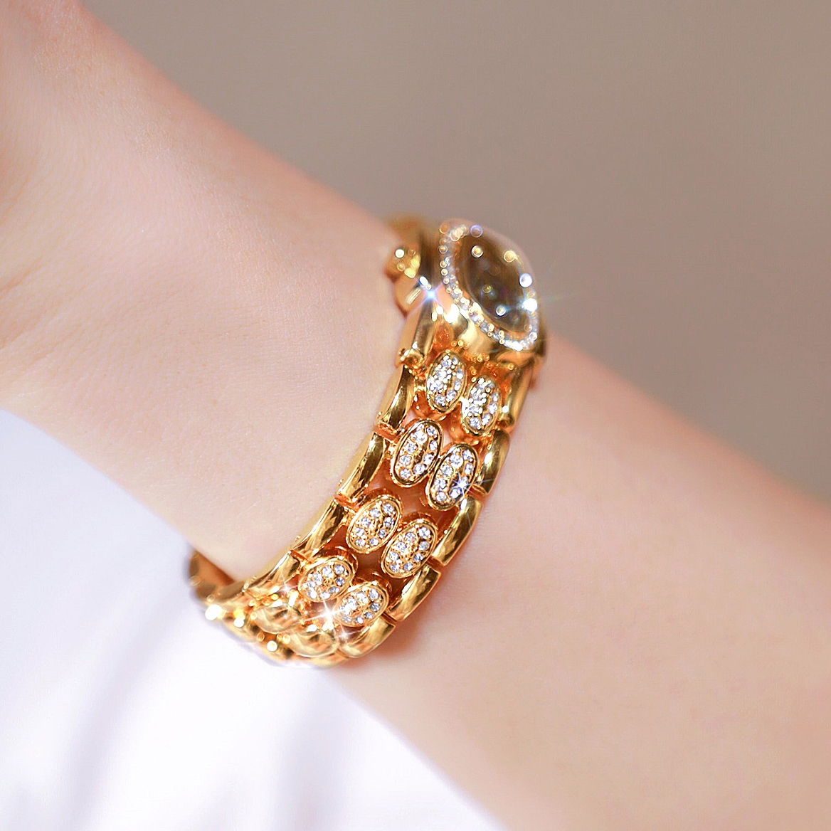 BEE SISTER Women's Watch Luxury Diamond Set Fashion Quartz Watch ...