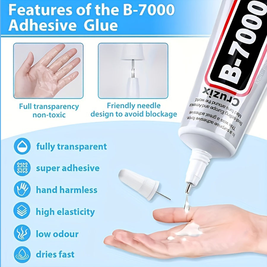 B7000 Glue Multi Purpose Industrial Strength Rhinestone Adhesive Phone ...