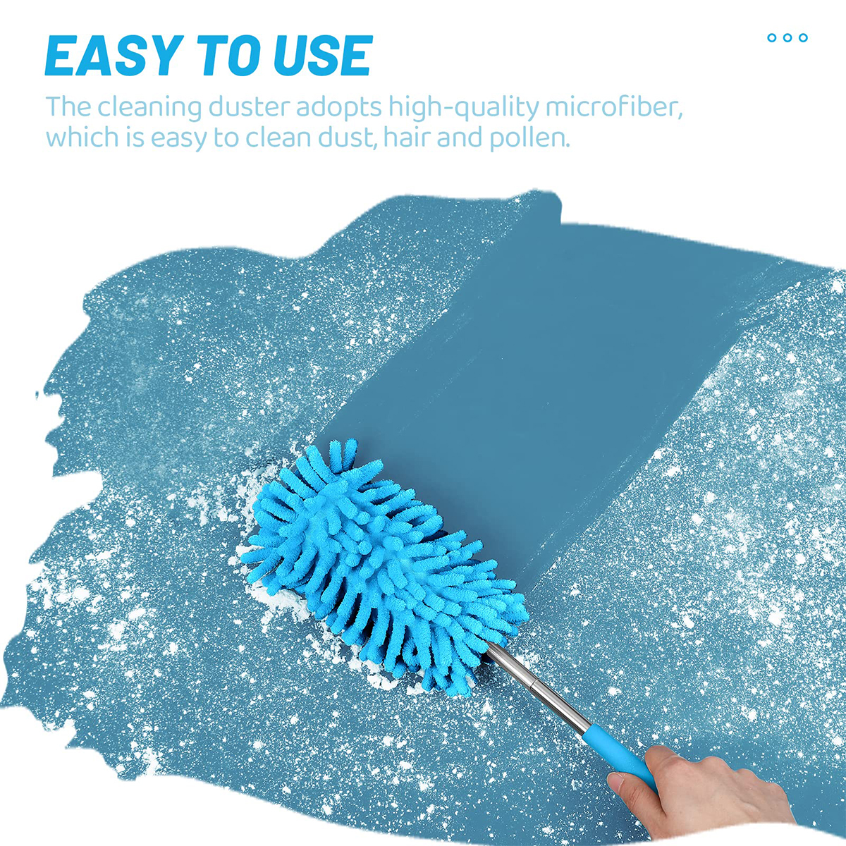 Adjustable Stretch Extendable Duster Stainless Steel Dusting Extending ...