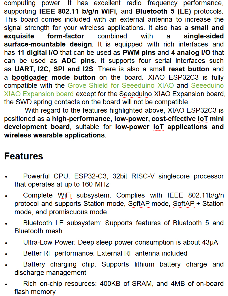 Original authentic Seeed Studio XIAO ESP32C3 / xiao esp32 c3 thumb WIFI ...