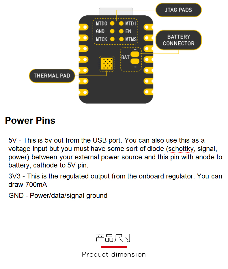 Original authentic Seeed Studio XIAO ESP32C3 / xiao esp32 c3 thumb WIFI ...