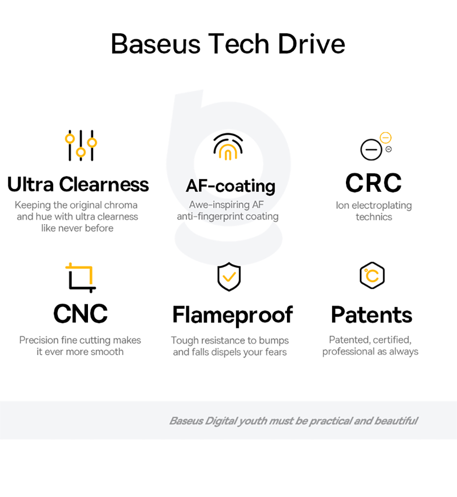 Baseus Crystal Series Full-Coverage Privacy Protection Tempered Glass ...