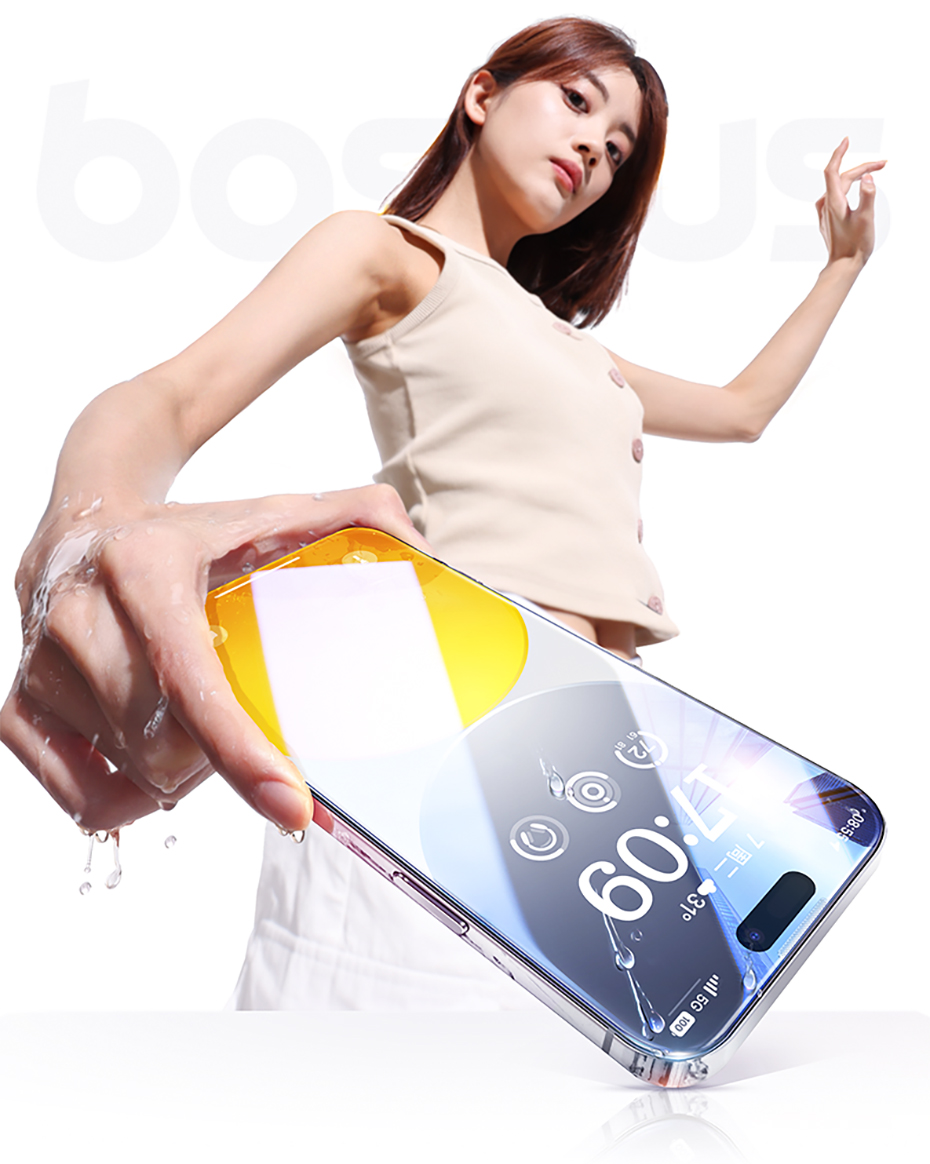 Baseus Crystal Series Full-Coverage Privacy Protection Tempered Glass ...