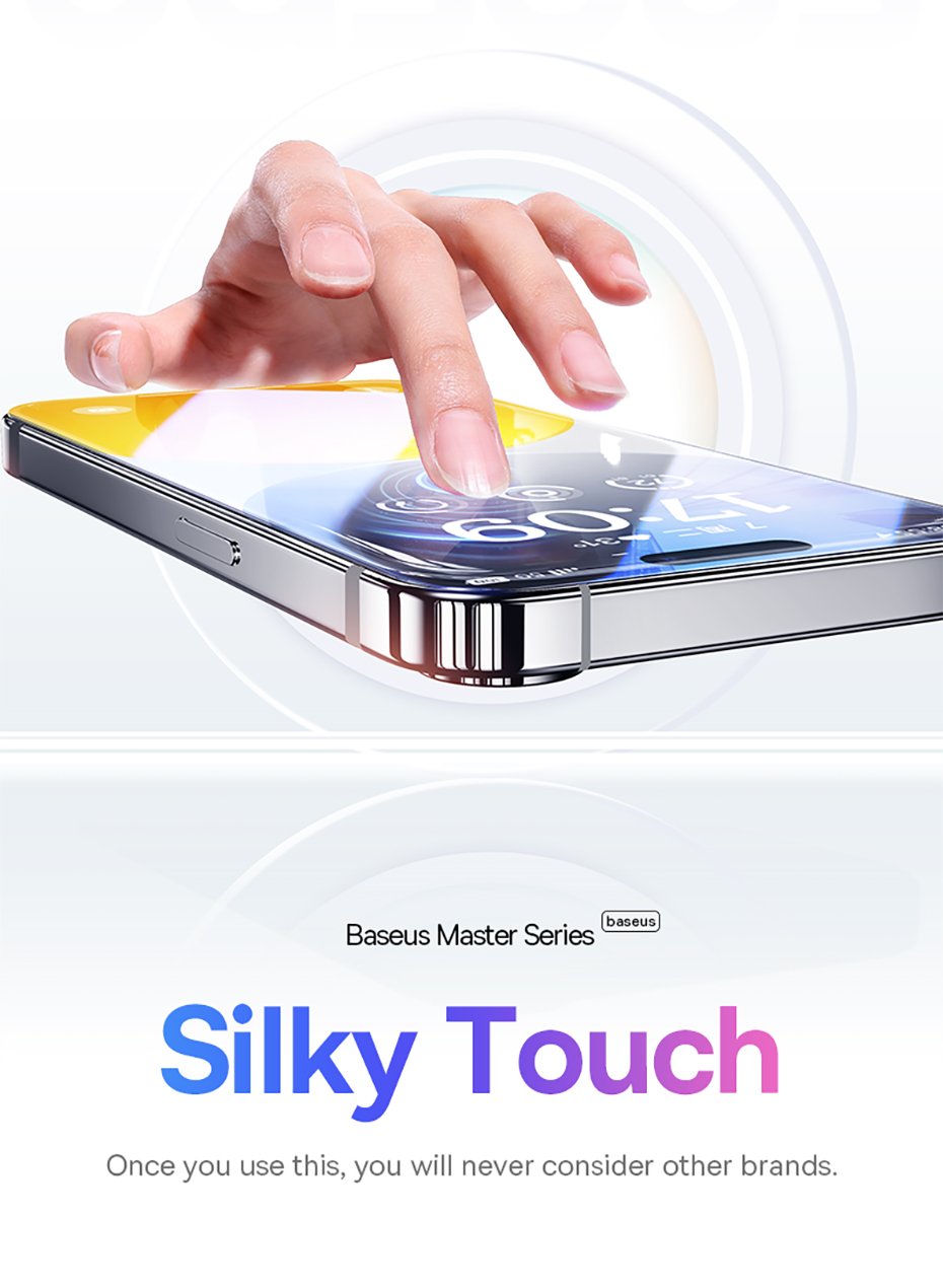 Baseus Crystal Series Full-Coverage Privacy Protection Tempered Glass ...