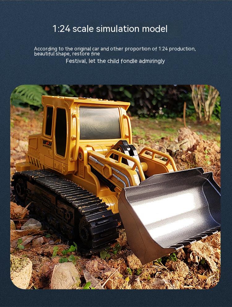 RC Alloy Bulldozer Simulation Remote Control 6 channel Construction ...
