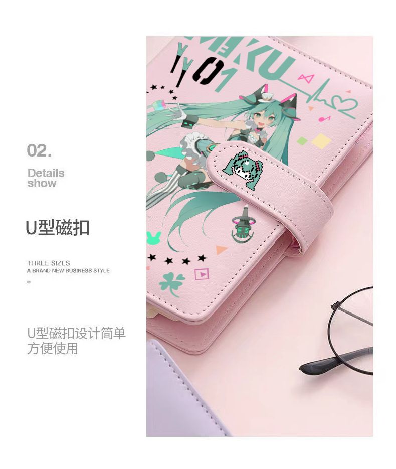 Hatsune Miku Diary Anime Merchandise Handbook ins Style Notebook School ...