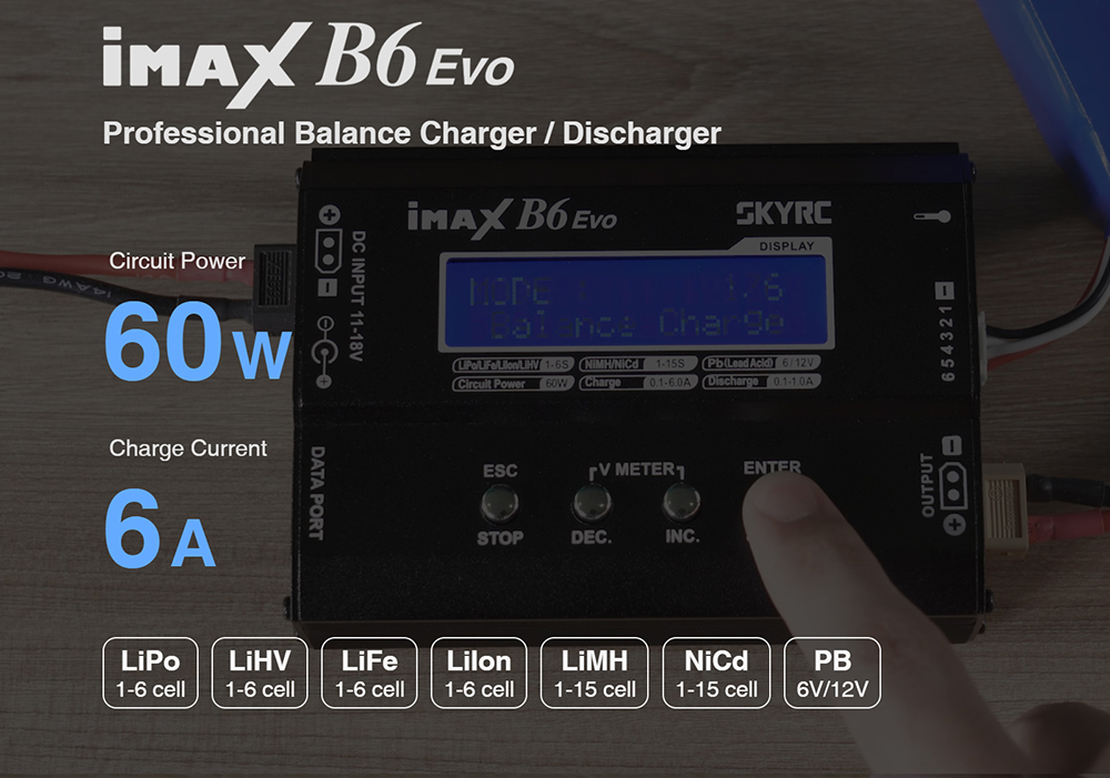 SkyRC iMAX B6 V2 RC Lipo Nimh Battery Charger B6neo B6 Mini B6AC V2 LiPo Battery Balance Charger ...