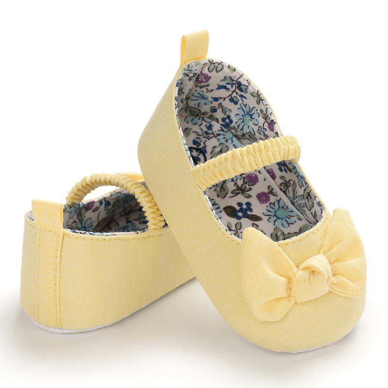 Adorable Baby Girls Mary Jane Flats - Bow Decoration, Non-slip Soft ...