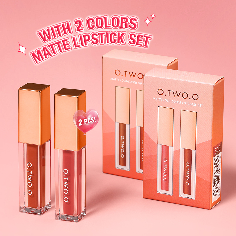 O.TWO.O 2pcs Lipstick Makeup Mini Set Lipmatte 3 Colors | Shopee Malaysia