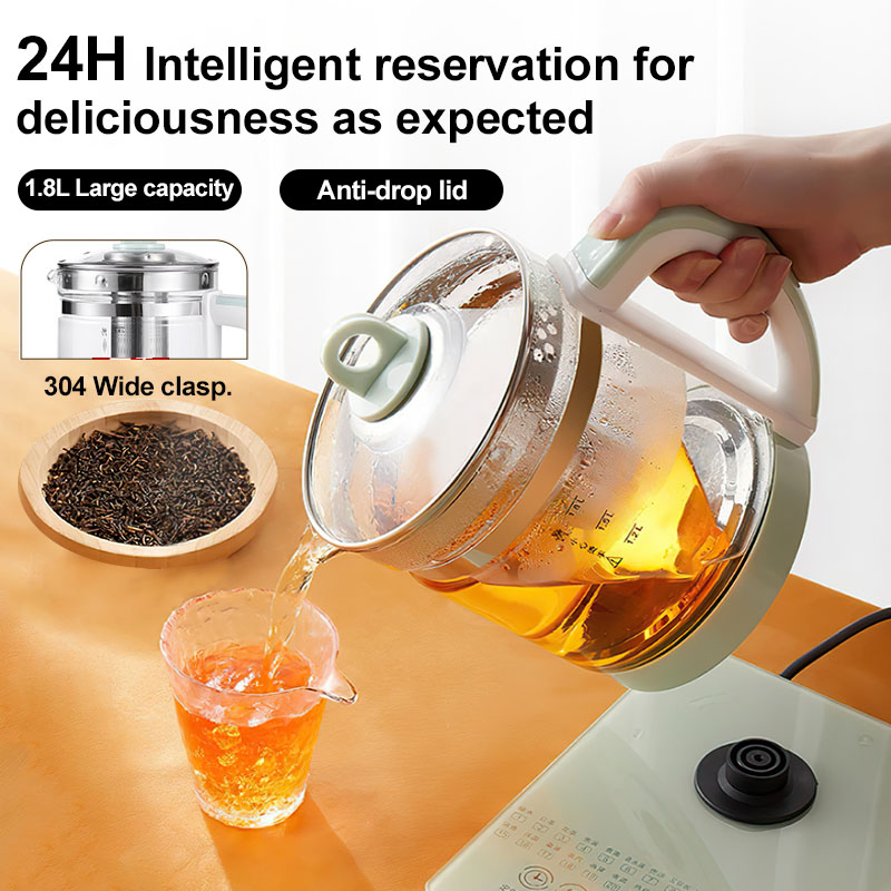 1.8L Kettle Electric Multifunction Preserving Health Glass Kettle Jugs ...