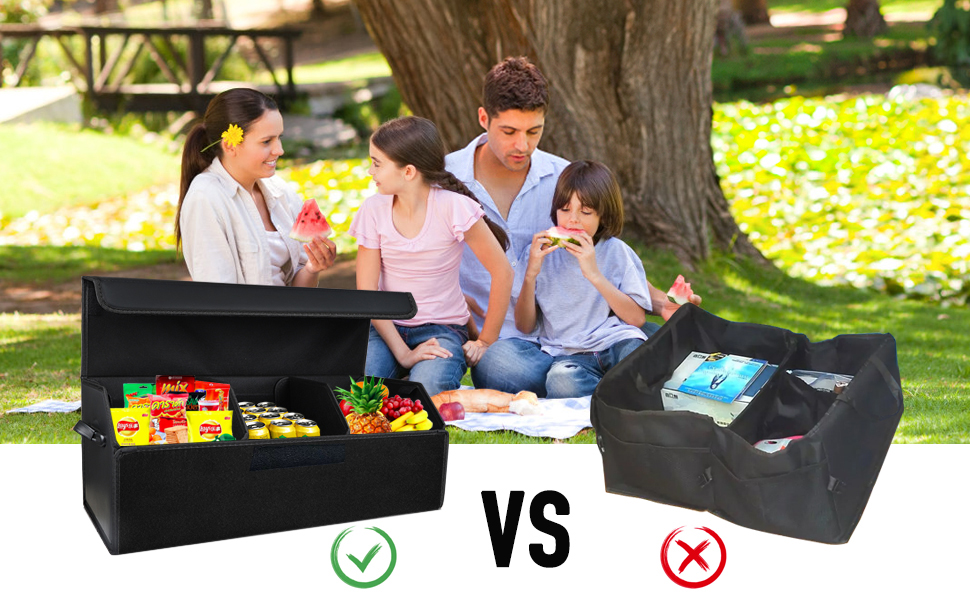 HOTOP Car Trunk Storage Multipurpose Collapsible Organizer Car Trunk ...