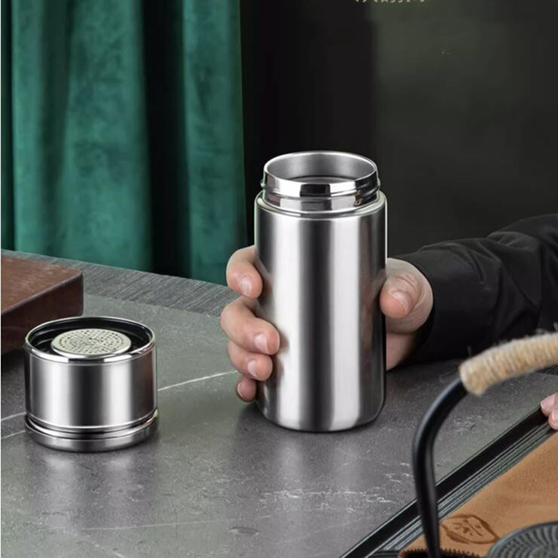 420ml Stainless Steel 304 Tea Thermal Flask With Filter Leak-Proof Business Style Thermal Water ...