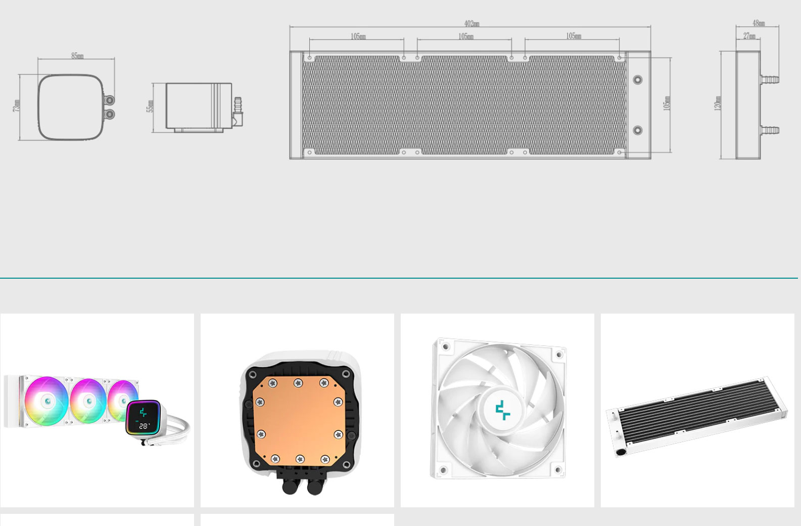 Deepcool LS720 SE Digital / LS520 SE Digital CPU Aio Cooler Liquid ...