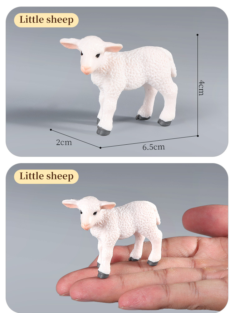 Farm Poultry Animals Solid Simulation Alpaca Sheep Goat Model Action ...