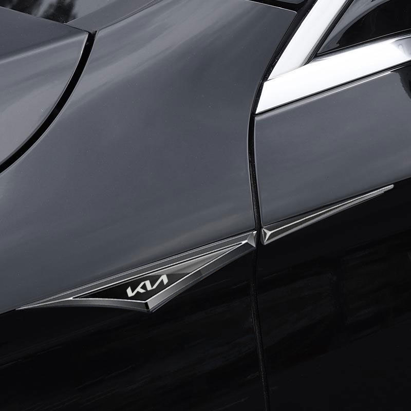 Mitsubishi car stainless steel blade leaf plate side label decorative ...