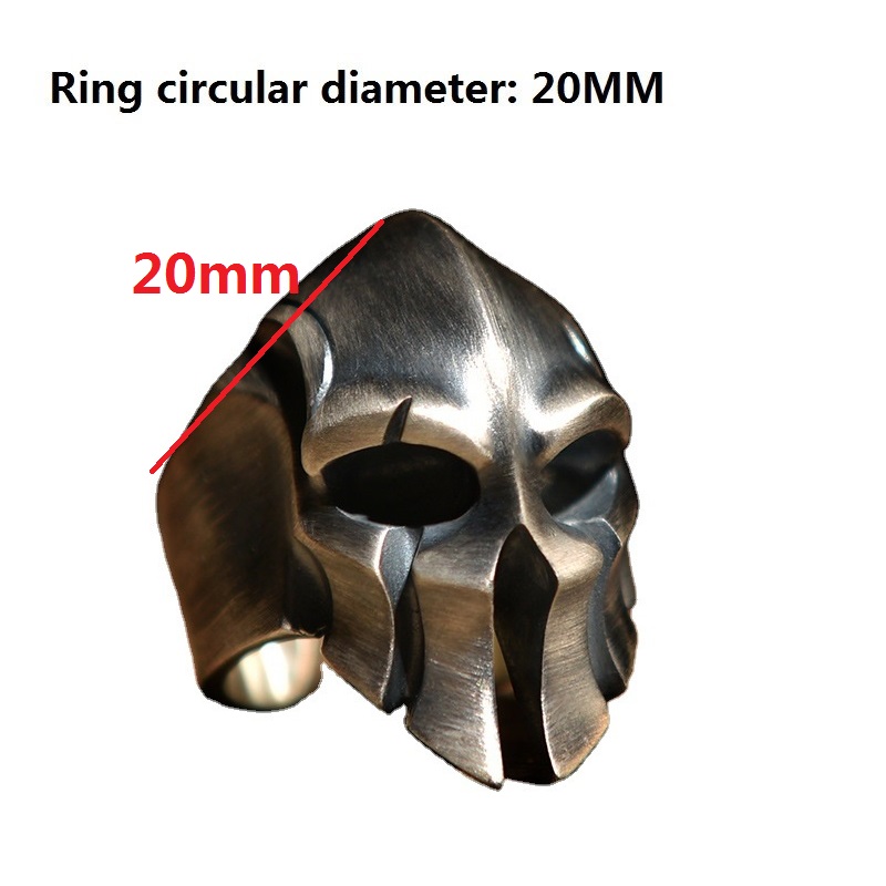 Vintage Fashion Gothic Punk Style Spartan Men's Open Ring Halloween ...