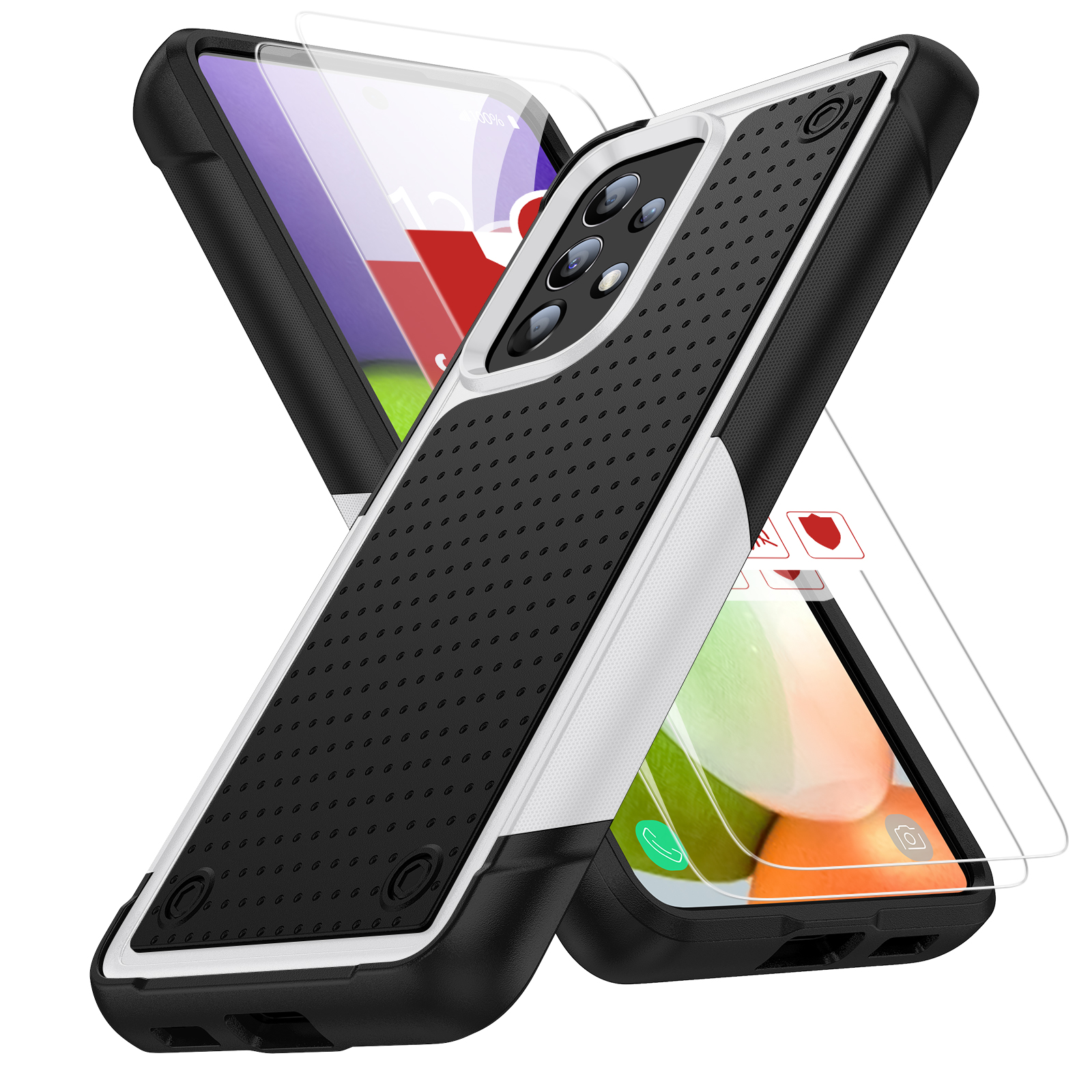 Full Protection Armor Shockproof Phone Case Samsung A12 5G M12 F12 A32 4G A52 A52S A14 A13 A53 ...